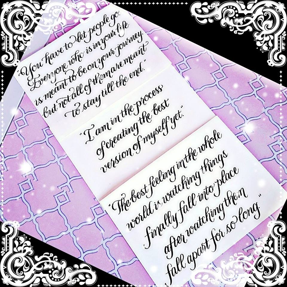 Recent Calligraphy: Custom Calligraphy Quotes - Calligraphy by Jennifer