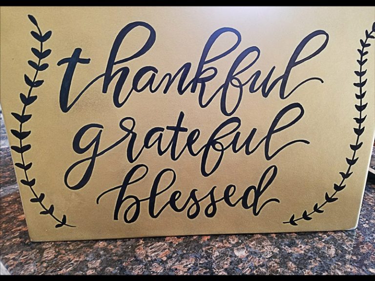 Fall Calligraphy Canvas - Calligraphy by Jennifer